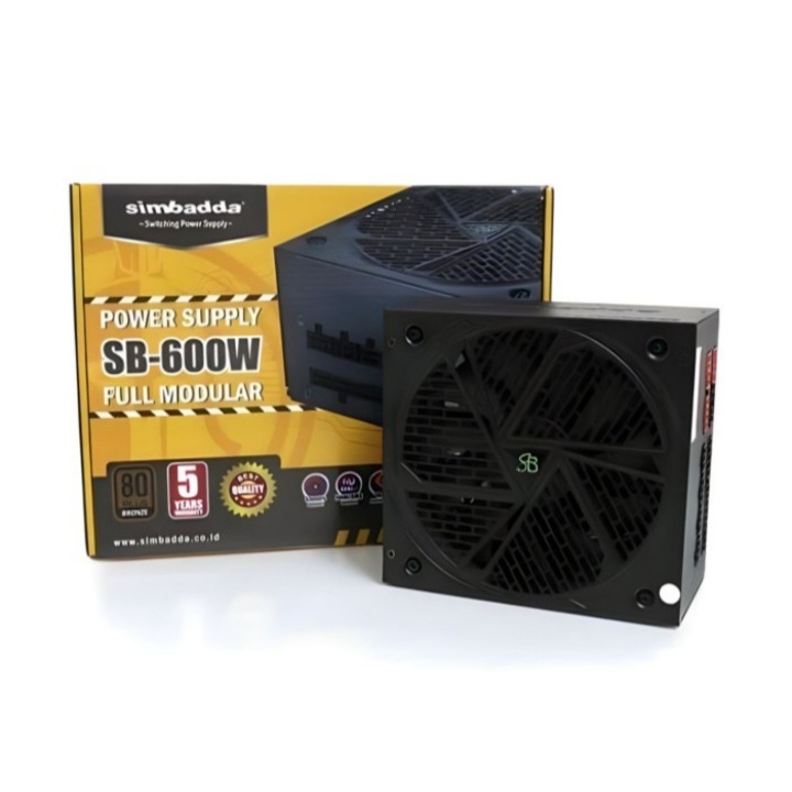 Jual Simbadda Power Supply SB-600W Full Modular PSU SB 600 Watt ...