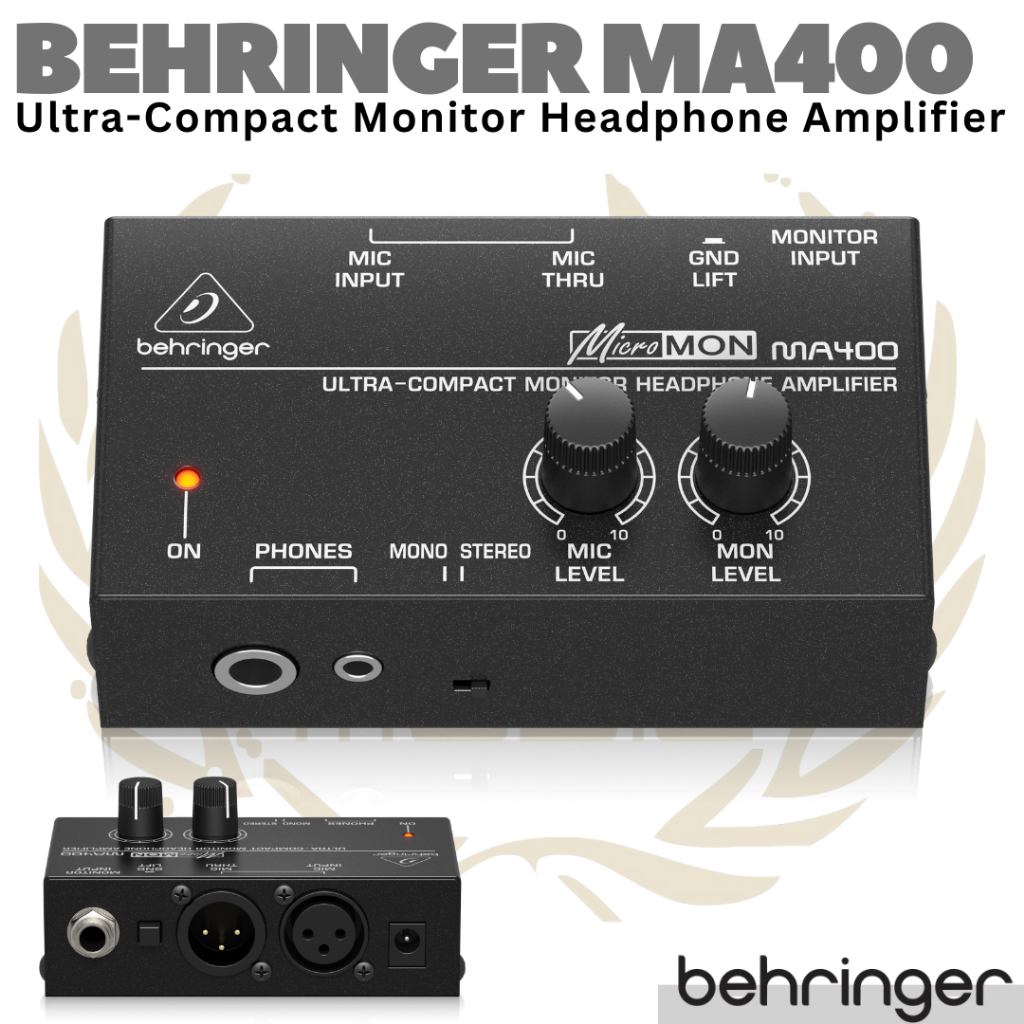 Jual BEHRINGER MICROMON MA400 Ultra Compact Monitor Headphone Amplifier ...