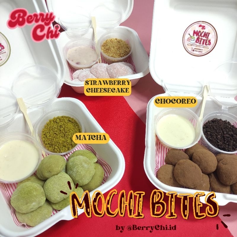 Jual Mochi Bites BerryChi (1pack 10mochi 2topping) | Shopee Indonesia