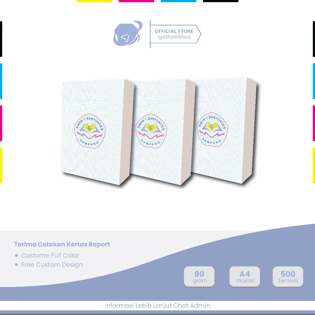 Jual Kertas Raport 1 RIM A4/F4 Full Color | Shopee Indonesia