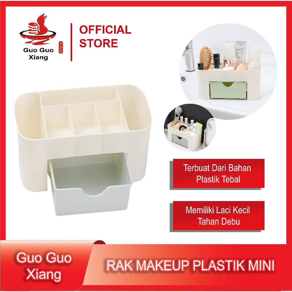 Jual Rak Tempat Kosmetik Plastik MINI / Rak Makeup MINI / Tempat Makeup ...
