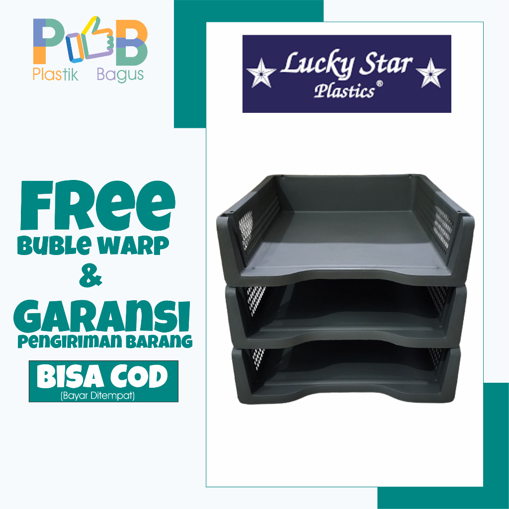 Jual rak dokumen kertas A-4 lucky star 381 | Shopee Indonesia