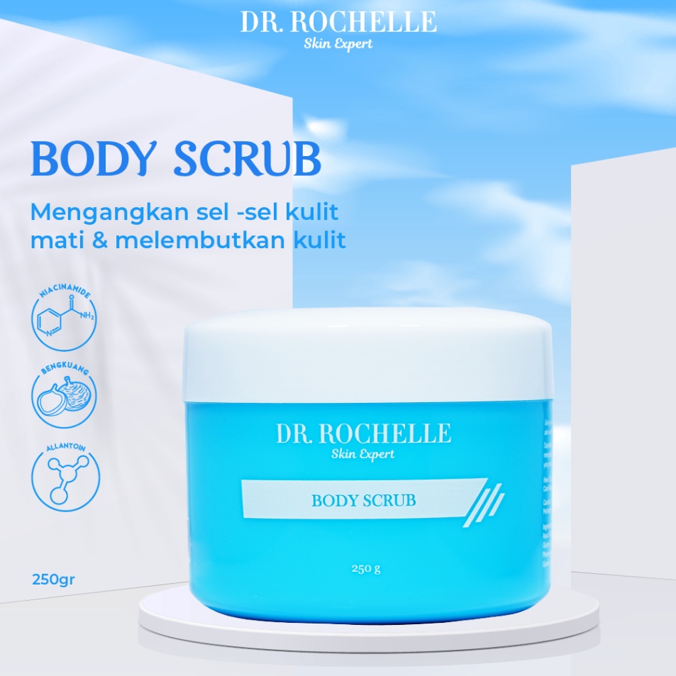 Jual Terkini DR Rochelle Body Scrub 250gr - Mengangkat Sel Kulit Mati ...