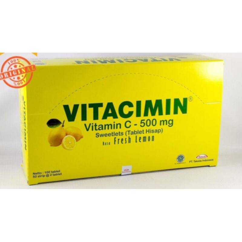 Jual Vitacimin /Vitamin C 500mg 100 tablet | Shopee Indonesia