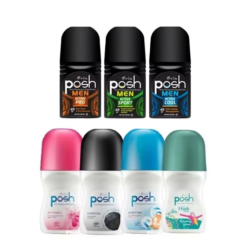Jual POSH Deodorant Roll On Men & Woman All Variant 50ml | Shopee Indonesia