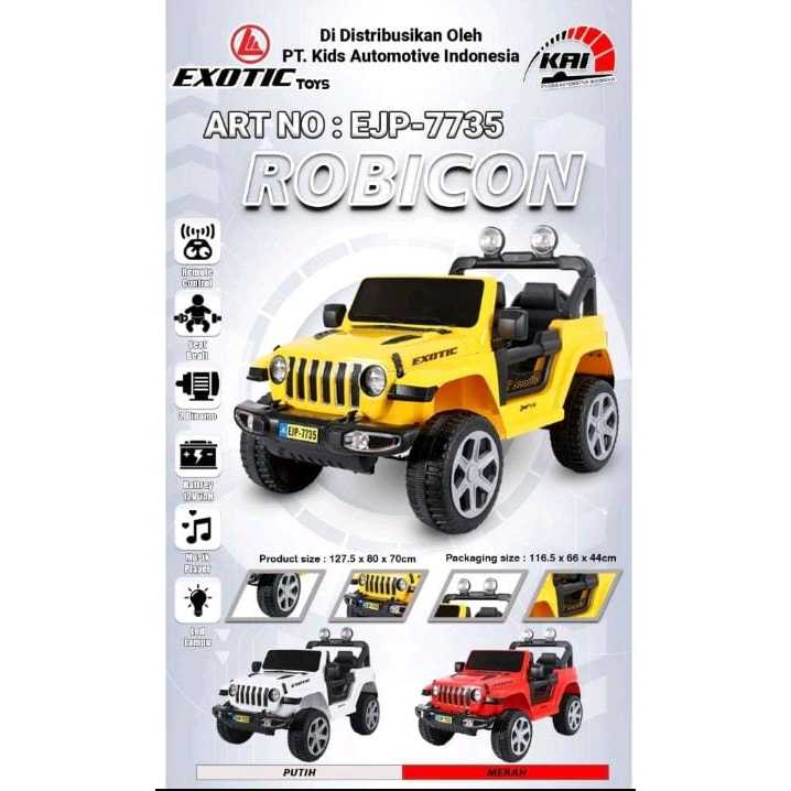 Jual Mainan Mobil Aki Anak jeep Exotic EJP 7735 / EJP 7704 | Shopee ...