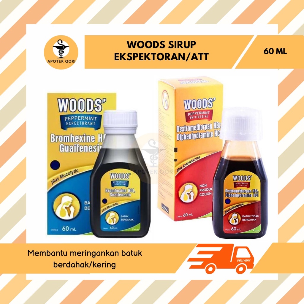 Jual WOODS BATUK BERDAHAK 60 ML/WOODS BATUK KERING 60 ML/EKSPEKTORAN ...