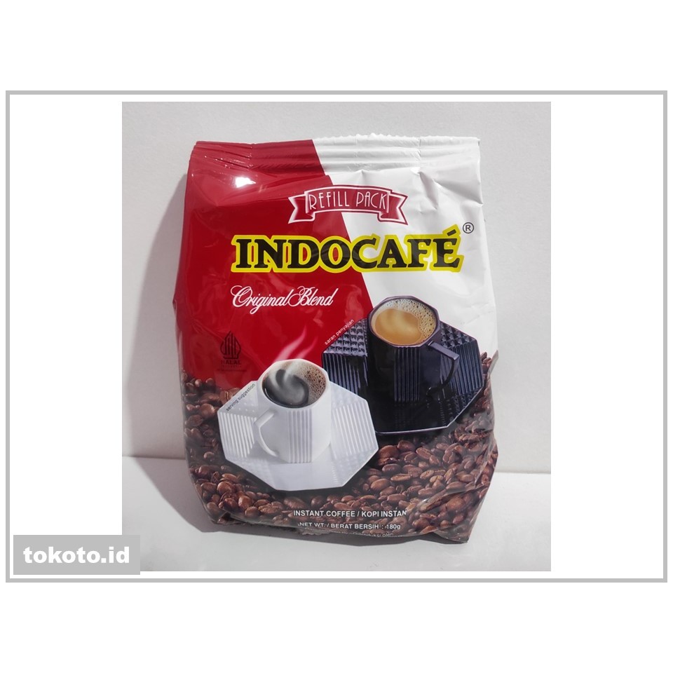 Jual Kopi Indocafe / Original Blend Refill pack 180gr / Instant Coffee ...