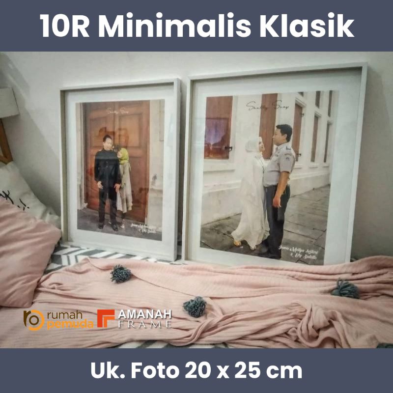 Jual Amanah Frame - BINGKAI FOTO 10R / 20 x 25 cm MATBOARD MINIMALIS BOX KLASIK, PAJANGAN ...