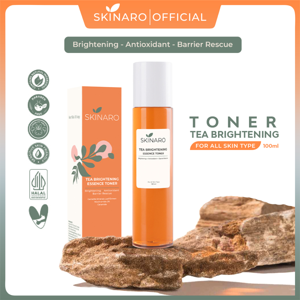 Jual SKINARO Essence Toner Tea Brightening 100 ml - Mencerahkan ...