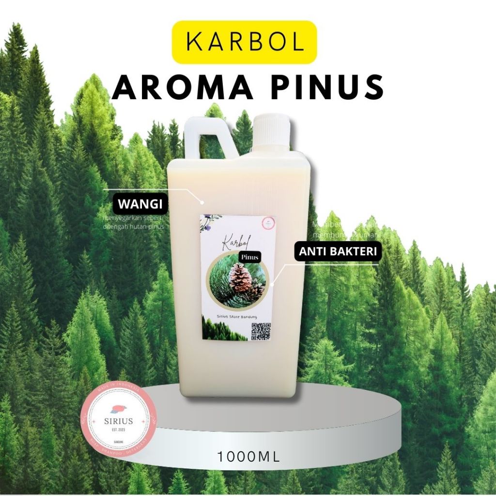 Jual Karbol Pinus Sirius Berkualitas 1 Liter | Shopee Indonesia