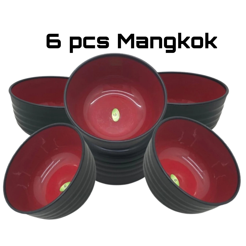 Jual 12 Pcs Mangkuk Ramen Jepang Merah Hitam / Mangkok Bakso Korean ...