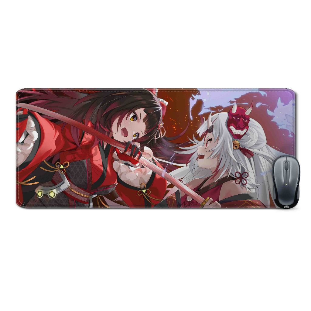 Jual Deskmat mousepad extended anime vtuber NAKIRI AYAME VS ROBOCO ...