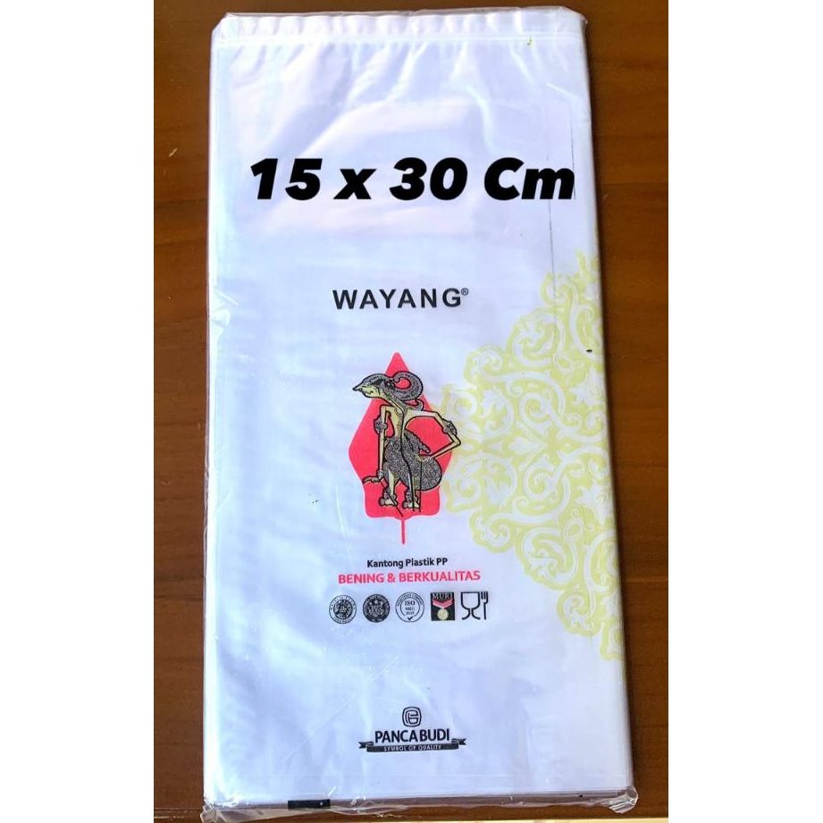 Jual PLASTIK PP WAYANG 30 Mic UKURAN 15 x 30 Cm / PP WAYANG / PLASTIK ...