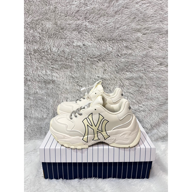Jual Sepatu Sneakers MLB Bigball Chunky New York Cream Women | Shopee ...