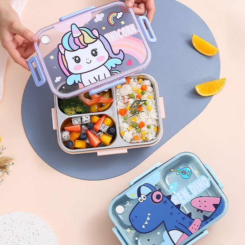 Jual Lunch Box Set Stainless 304 Sekat Kotak Makan Bekal Anak Sekolah ...