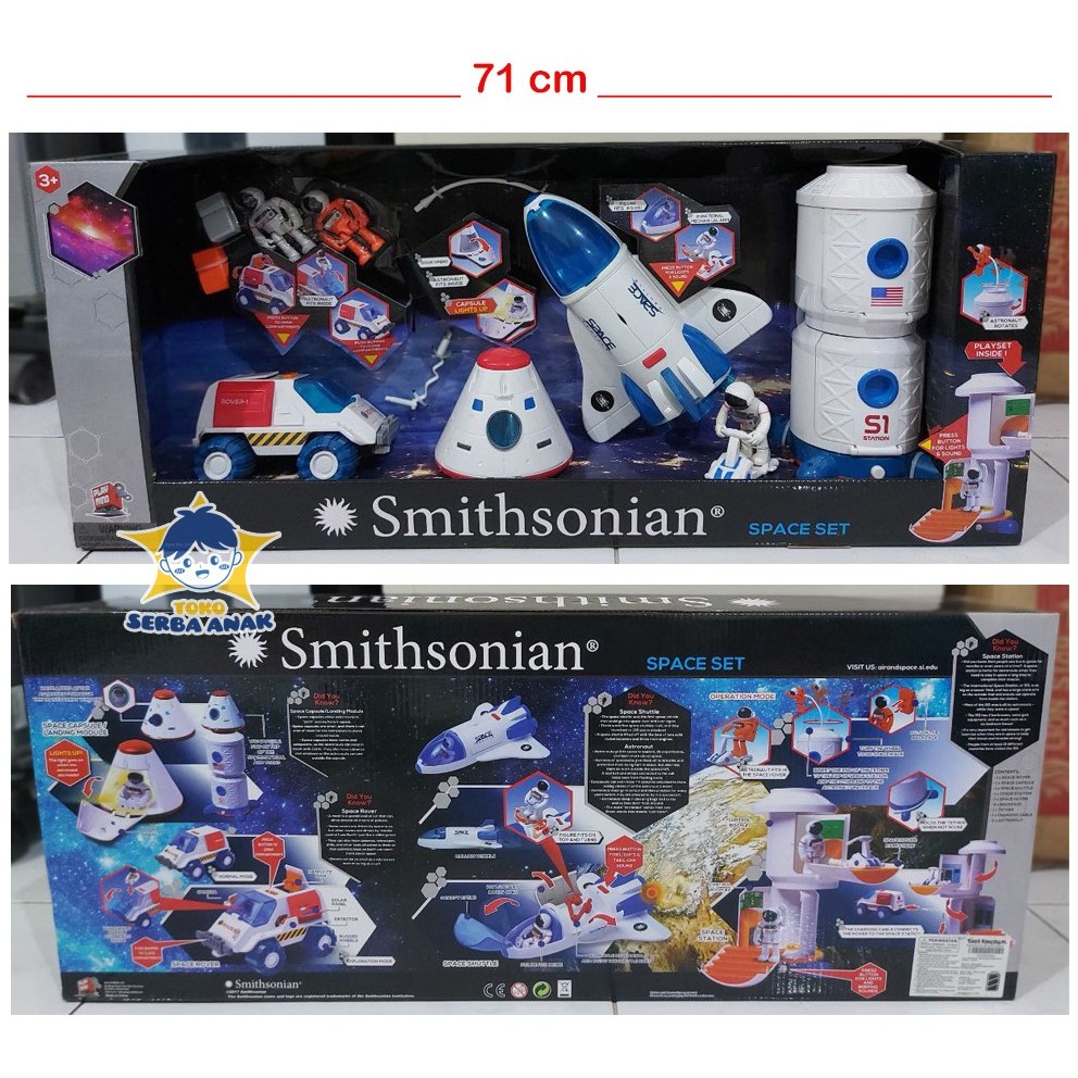 Jual Mainan Astronot dan Luar Angkasa Smithsonian Space Set Ada Lampu ...