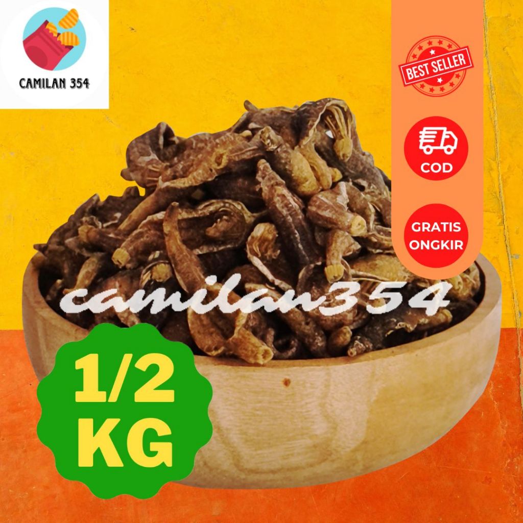Jual [500GRAM] Kerupuk Teripang Hitam Siap Makan - 1/2KG / Keripik ...