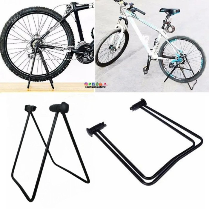 Jual Standar Sepeda Model Segitiga Lipat Paddock Bike Stand Parkir ...