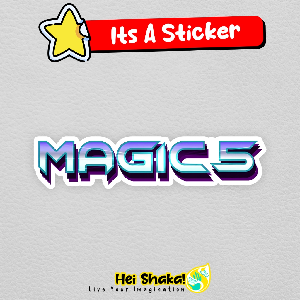 Jual Stiker Magic 5 Logo Sticker Sinetron Series Bahan Vinyl Anti Air ...