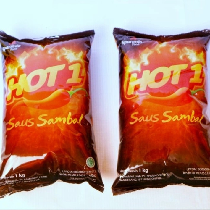 Jual Saus sambal hot1 kemasan 1kg hot 1 saos | Shopee Indonesia