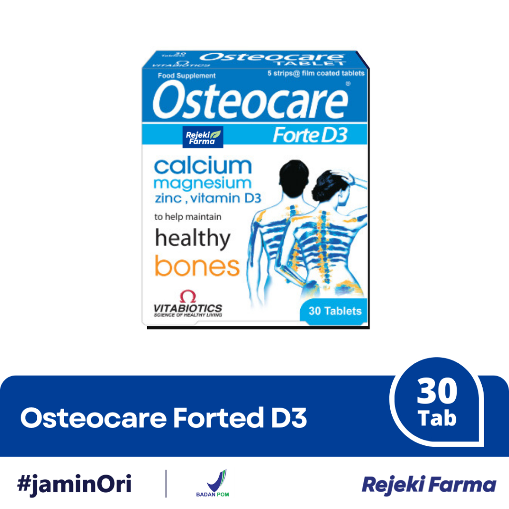 Jual Osteocare Forte D3 1 Box isi 30 Tablet - Osteo Care VItamin D 3 ...