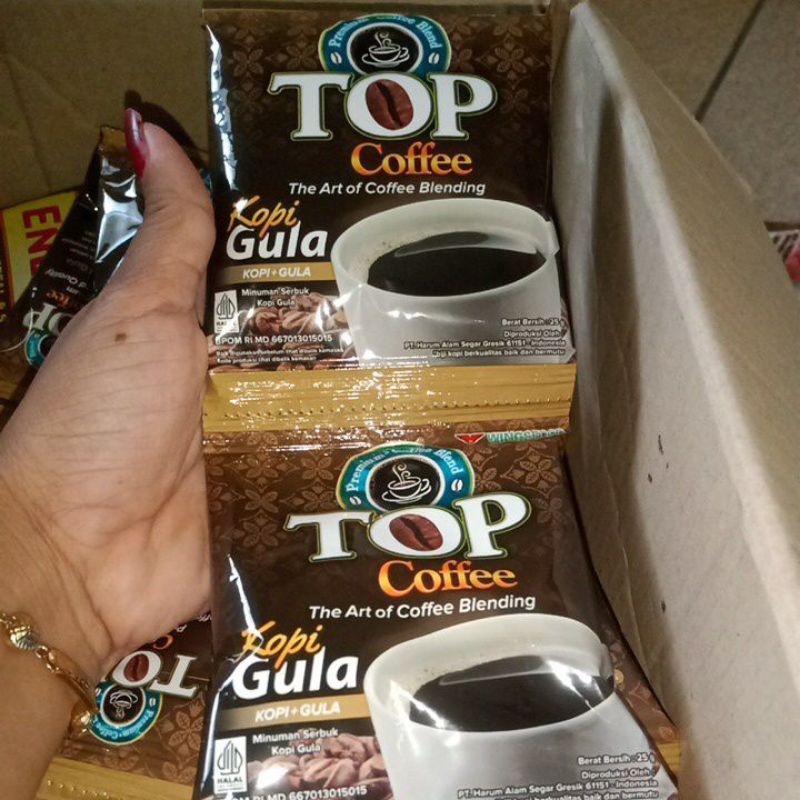 Jual TOP COFFEE KOPI SUSU RENCENG isi 12 sachet | Shopee Indonesia
