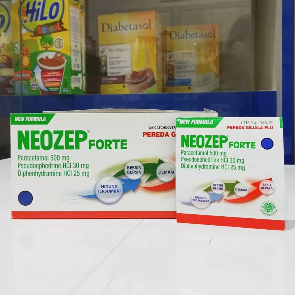 Jual NEOZEP Forte isi 4 tablet | Shopee Indonesia