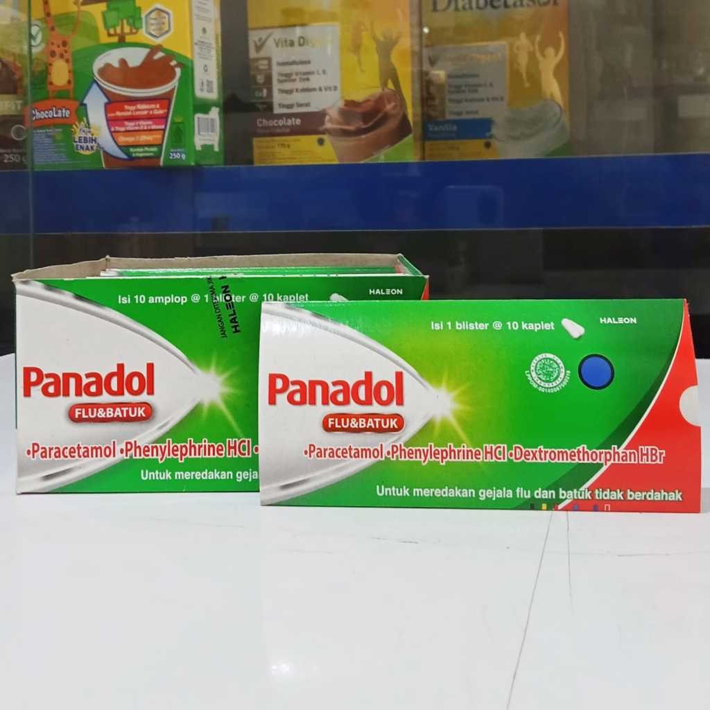 Jual PANADOL Flu & Batuk 1 Blister isi 10 kaplet | Shopee Indonesia