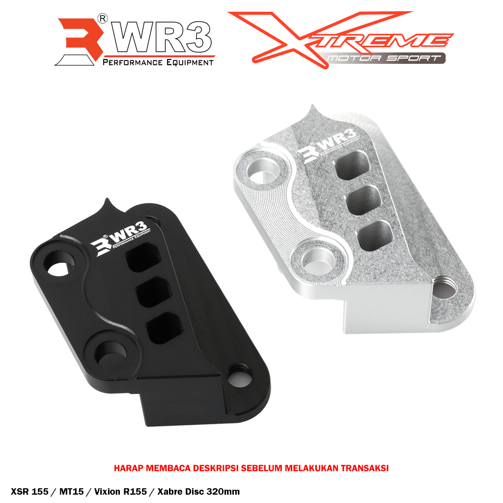 Jual Breket Kaliper Depan WR3 For Untuk Kaliper 4P R25 / MT25 / R15 V3 / XSR 155 / MT15 / Xabre ...