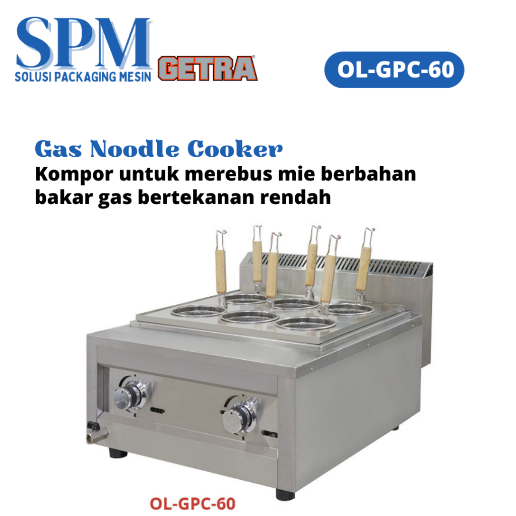 Jual Getra Gas Noodle Cooker Kompor Mie Rebus 6 Lubang OL-GPC-60 / OL GPC 60 / OLGPC60 | Shopee ...