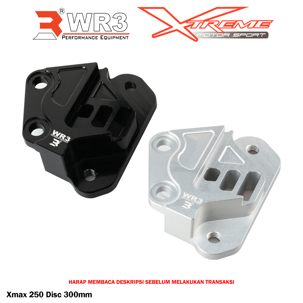 Jual Breket Kaliper Depan WR3 For Untuk Kaliper 4P Xmax 250 Disc Standar / 300 mm | Shopee Indonesia