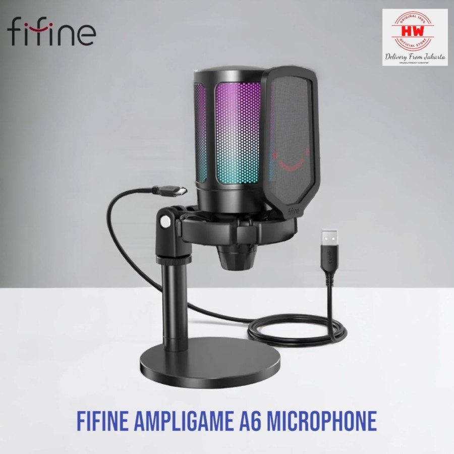 Jual Fifine A6 usb gaming microphone recording studio professional ...