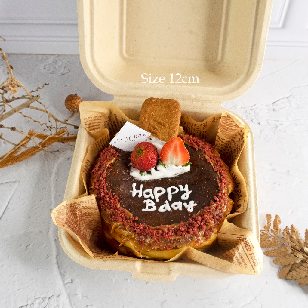 Jual Bento Mini Burnt Cheese Cake Custom Writing | Shopee Indonesia