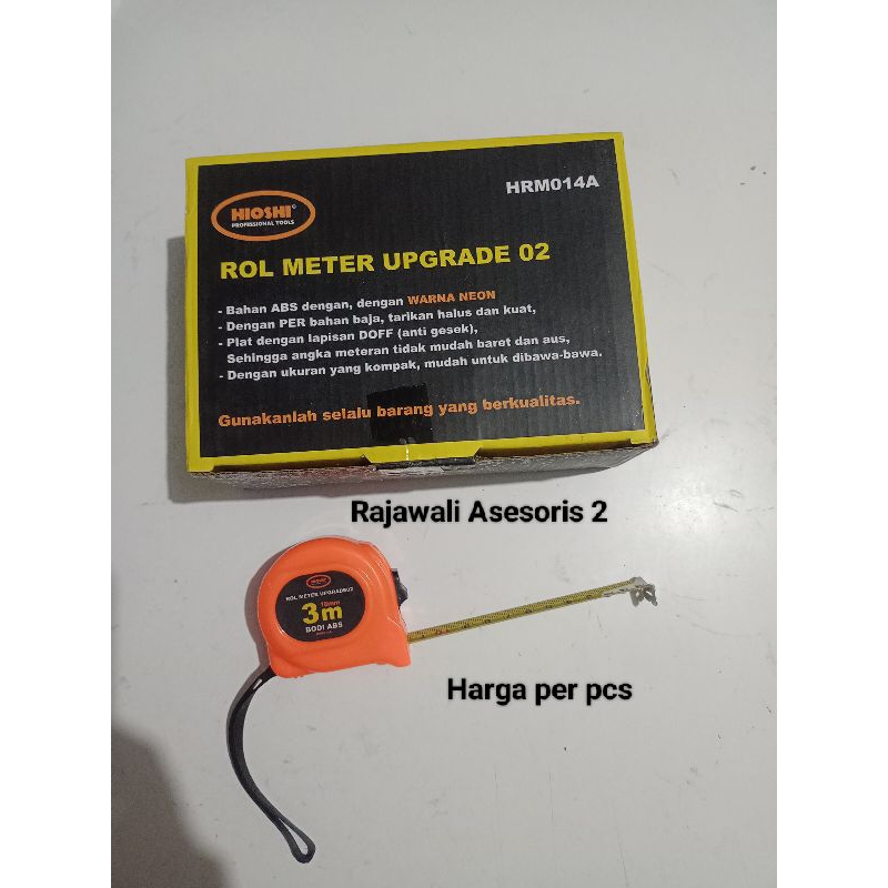Jual Rol Meter 3 m Bodi ABS / Meteran 3 Meter HIOSHI Stabilo | Shopee ...