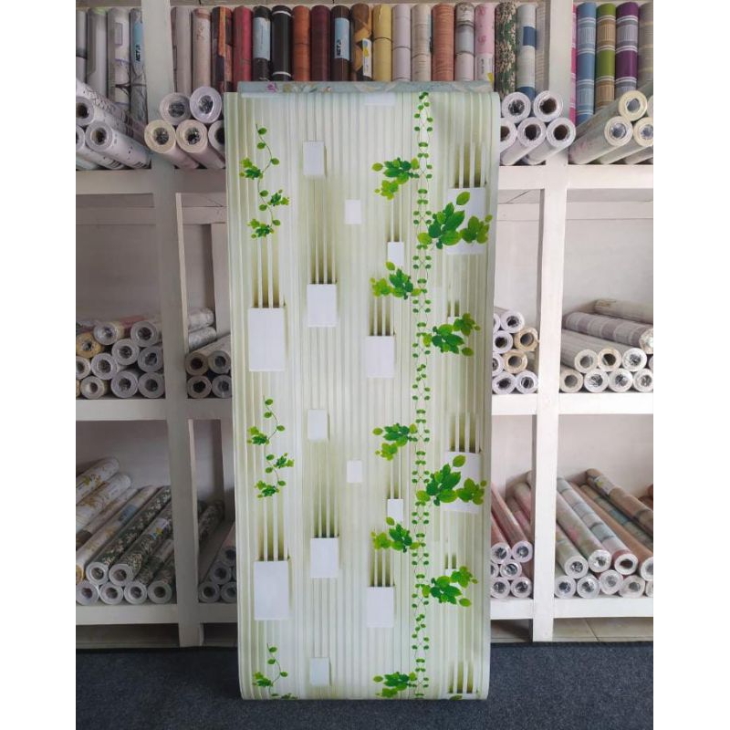 Jual Wallpaper Dinding Daun Rambat Pagar Hijau 10m x 45cm Wallpaper Dinding Kamar | Shopee Indonesia