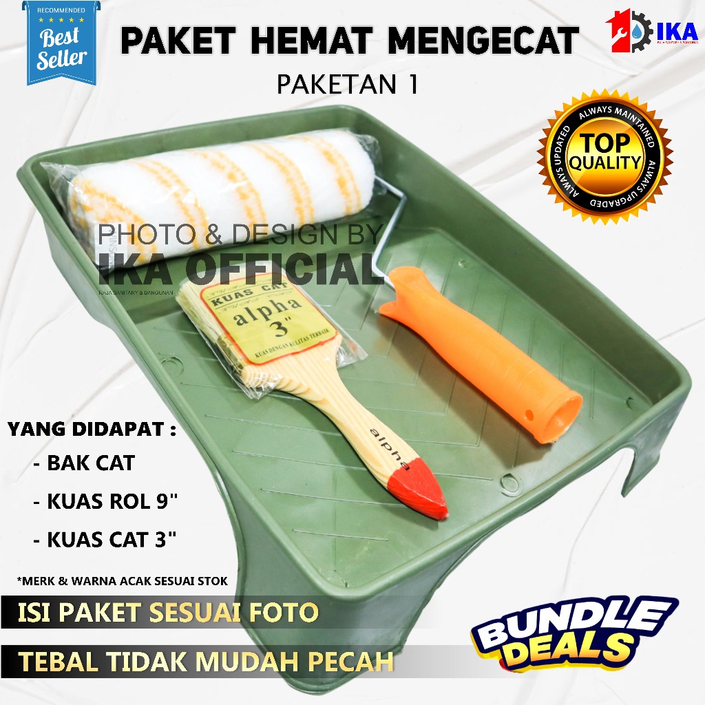 Jual Paket Alat Pertukangan Untuk Cat Tembok Murah = Kuas roll Jumbo ...