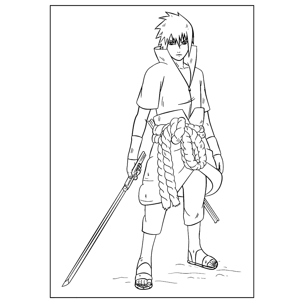 Jual Kertas Gambar Mewarnai Tema Naruto | Kertas Mewarnai | Murah ...