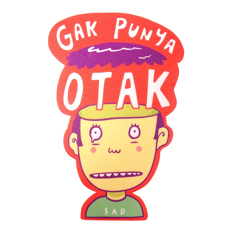 Jual STICKER GAK PUNYA OTAK | Shopee Indonesia