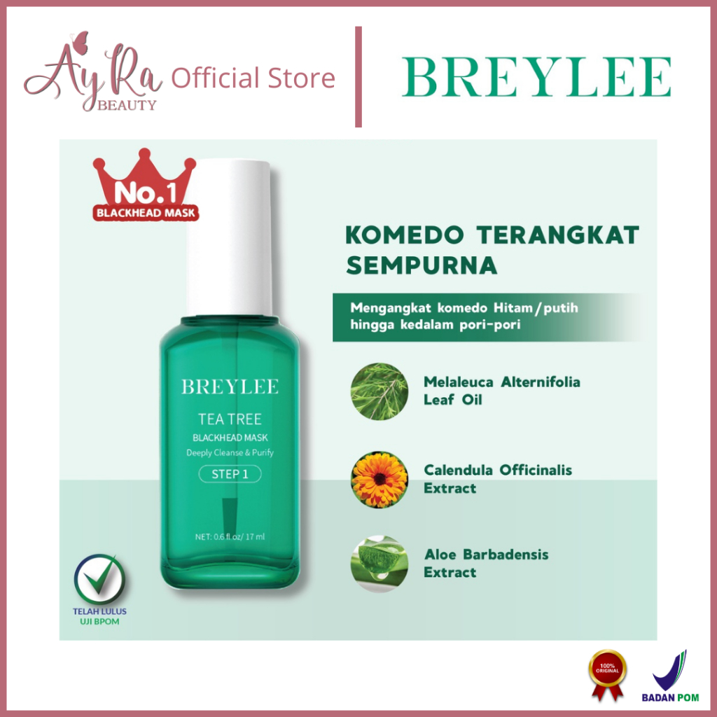 Jual AyRa Beauty - BREYLEE Tea Tree Blackhead Mask (STEP 1 ...