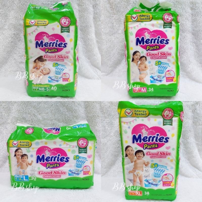 Jual MERRIES PANTS GOOD SKIN NB-S40/M32/L28/XL26 | Shopee Indonesia