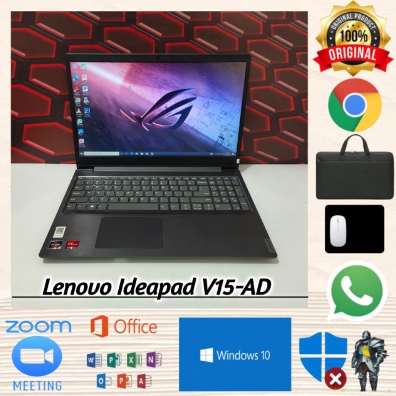 Jual Laptop Lenovo Ideapad V15-AD Amd Ryzen 3 VGA Amd Radeon Graphis Ram 8GB SSD 256GB Windows ...