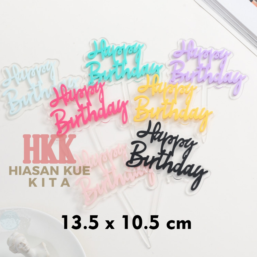 Jual TOPPER CAKE MINIMALIS ELEGAN ULANG TAHUN KUE ULTAH BIRTHDAY ...