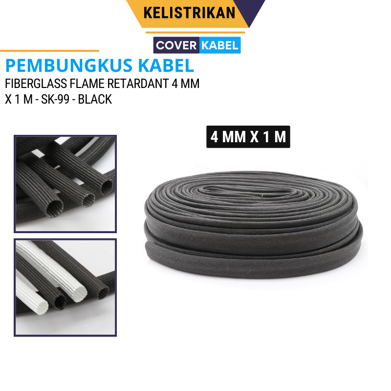 Jual Pembungkus Kabel Listrik Serat Kaca Fiberglass Tahan Panas Api ...