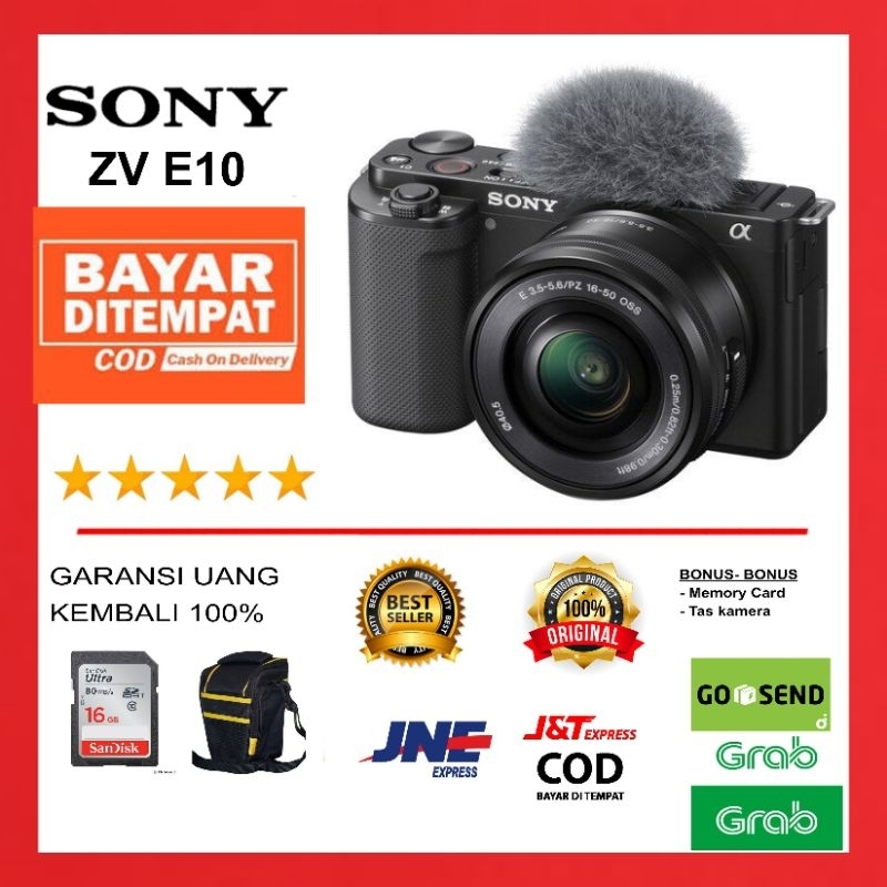 Jual SONY ZV E10 KIT 16-50MM | Shopee Indonesia