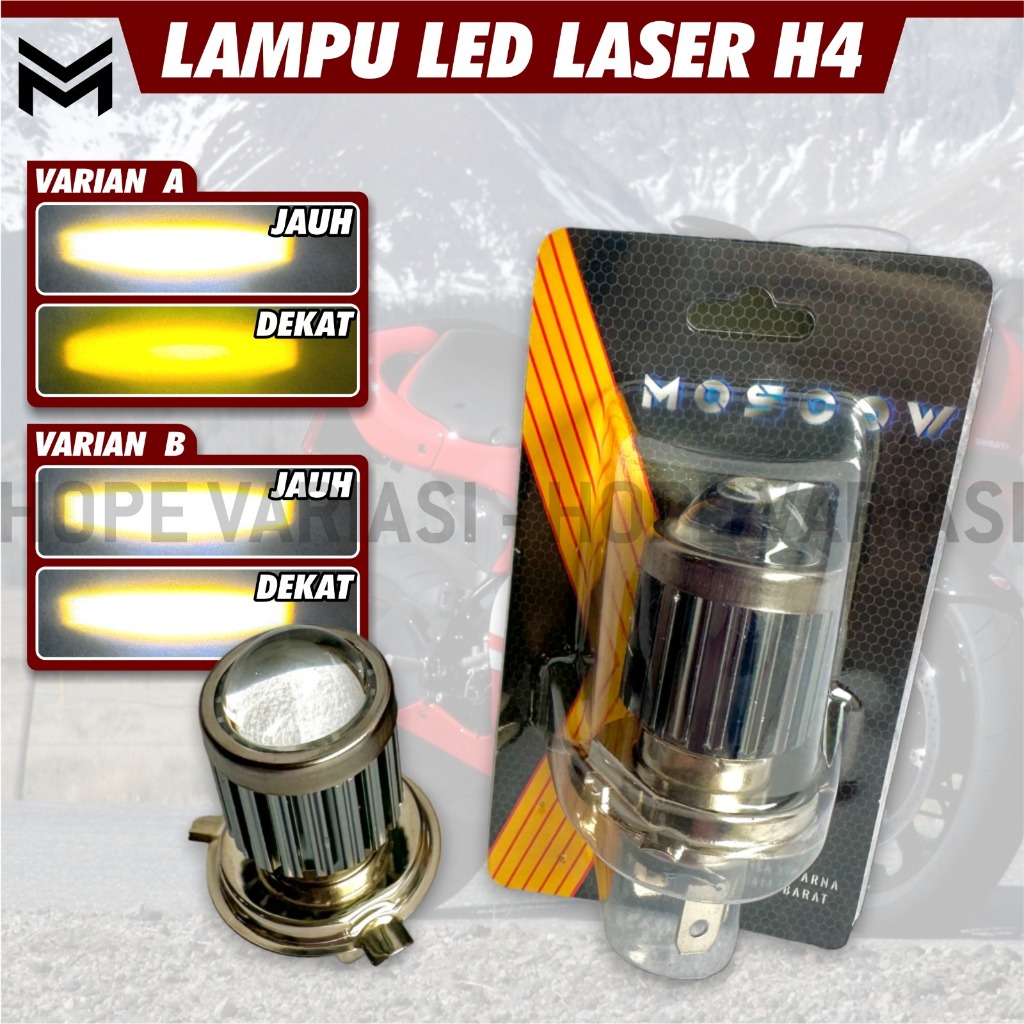 Jual LAMPU LED LASER H4 MOTOR MOBIL LAMPU DEPAN UTAMA MOTOR MOBIL SOKET H4 LAMPU TEMBAK YAMAHA ...