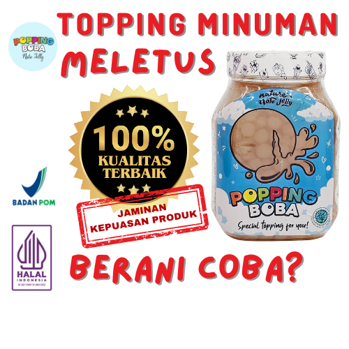 Jual Popping Boba Nata Jelly - Popping Boba Milk Tea 500 Gram | Topping ...