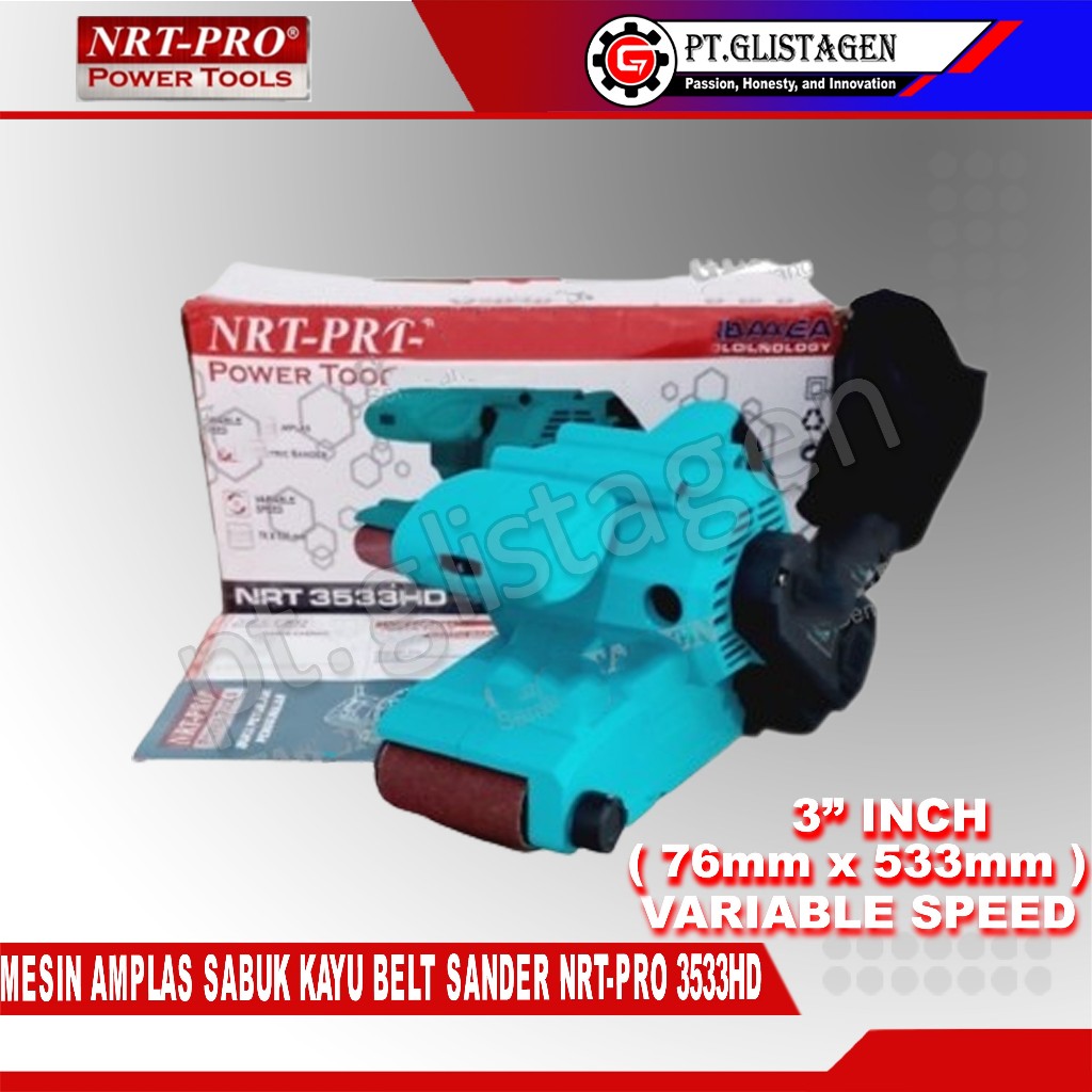 Jual NRT-PRO 3533 HD Mesin Amplas Kayu Belt Sander Amplas Sabuk Model ...