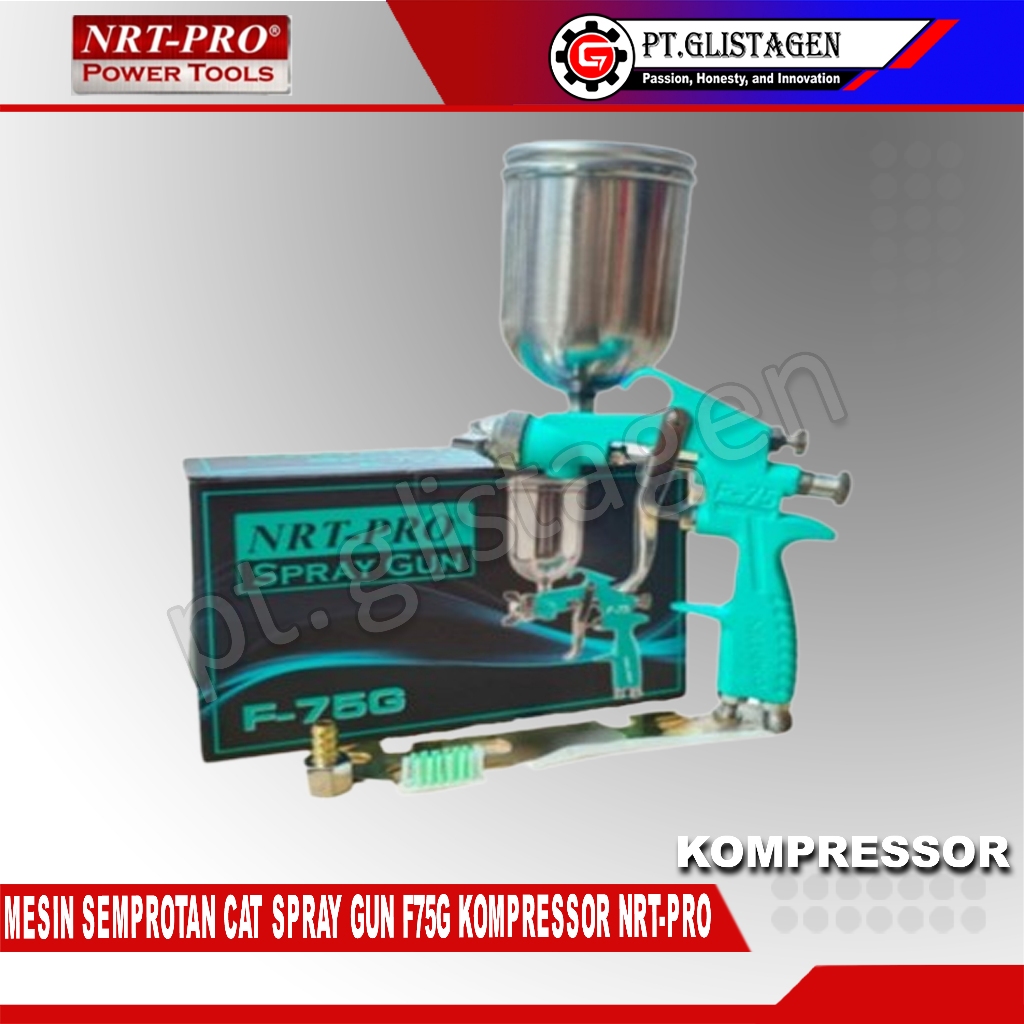 Jual NRT-PRO F75G Spray Gun F75 Tabung Atas Alat Semprot Cat Kompresor ...