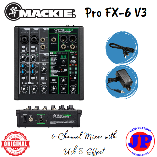 Jual Mackie PROFX6 V3 6-Channel Mixer with USB & Effect Original PRO FX ...